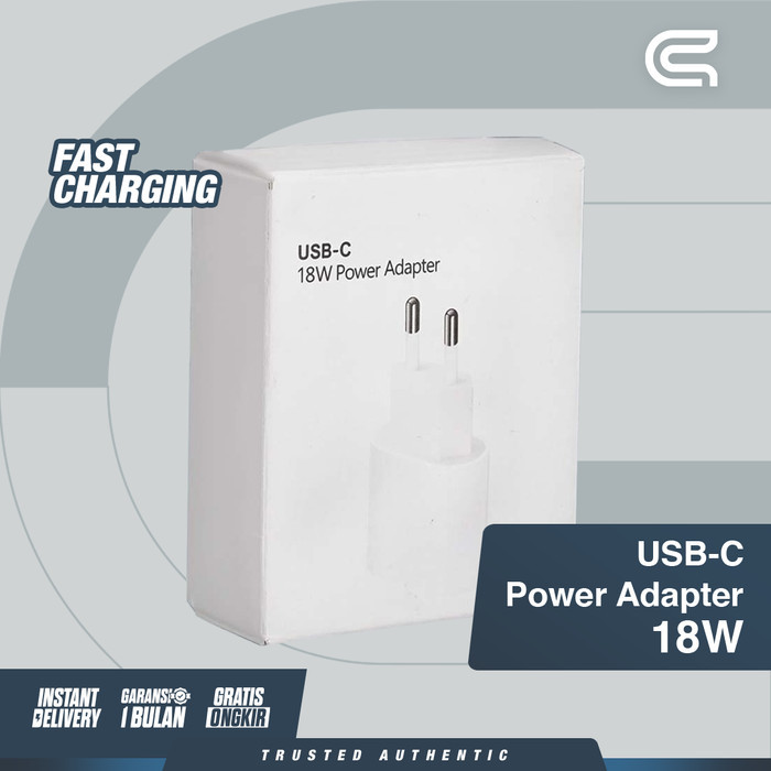 Jual Adapter Iphone Fast Charging - Usb C Power Adapter 18W | Shopee ...