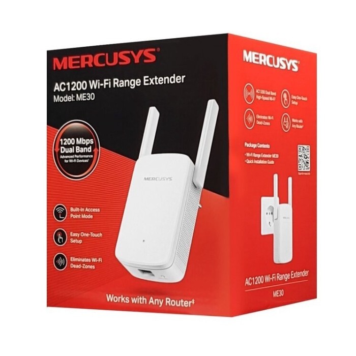 Jual MERCUSYS ME30 ME 30 AC 1200 AC1200 WI-FI RANGE EXTENDER PENGUAT ...