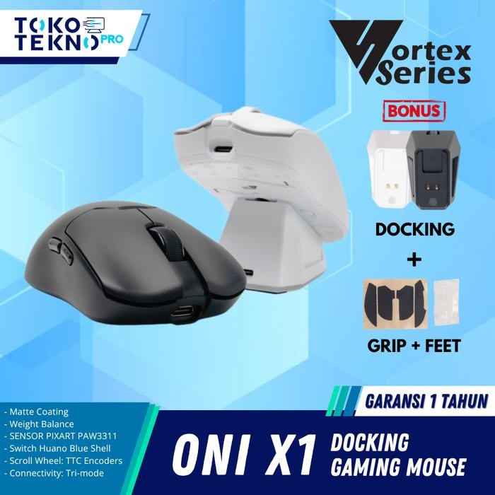 Jual Vortexseries Vortex Oni X1 Wireless Mouse Gaming 3in1 Connection ...
