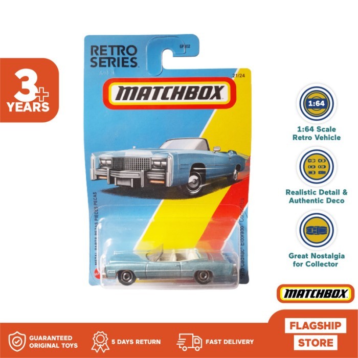 Jual Matchbox Retro Series 1975 Cadillac Eldorado Convertible | Shopee ...