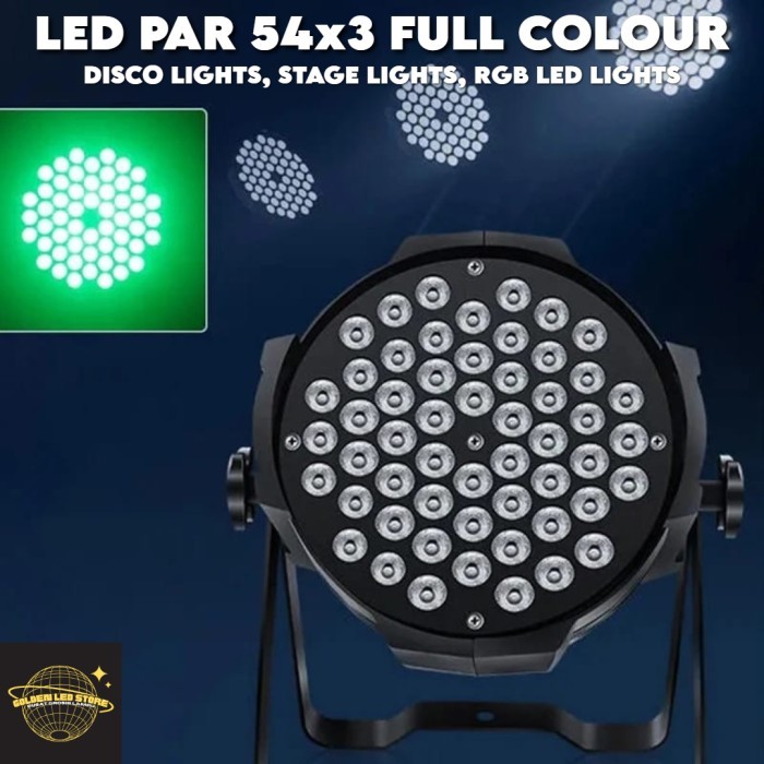 Jual Lampu Disco Led Par 54X3W Full Colour 2 Line / Stage Lights Rgb High Quality | Shopee Indonesia