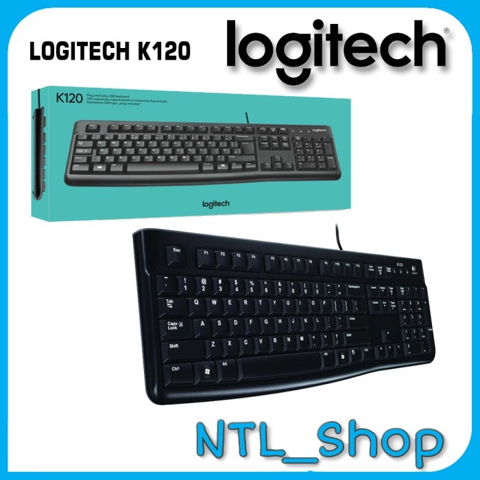 Jual HARGA DISC - LOGITECH KEYBOARD USB K120 | Shopee Indonesia