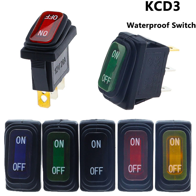 Jual RAPEX KCD3 Ship Type 3pin ON/OFF 15A 250V / 20A 125V AC,Light ...