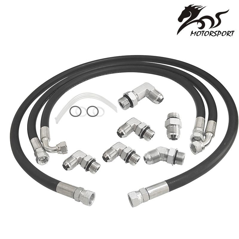 Jual DAMO Transmission Cooler Lines Hoses with Fittings Adapters ...