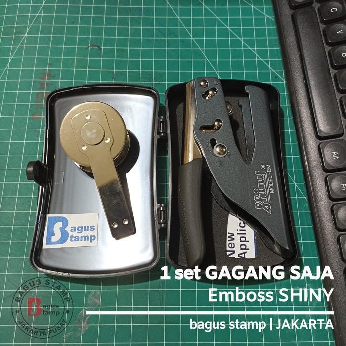 Jual STEMPEL EMBOSS TIMBUL SHINY EM BULAT KOTAK DIAMETER 36MM 46MM ...