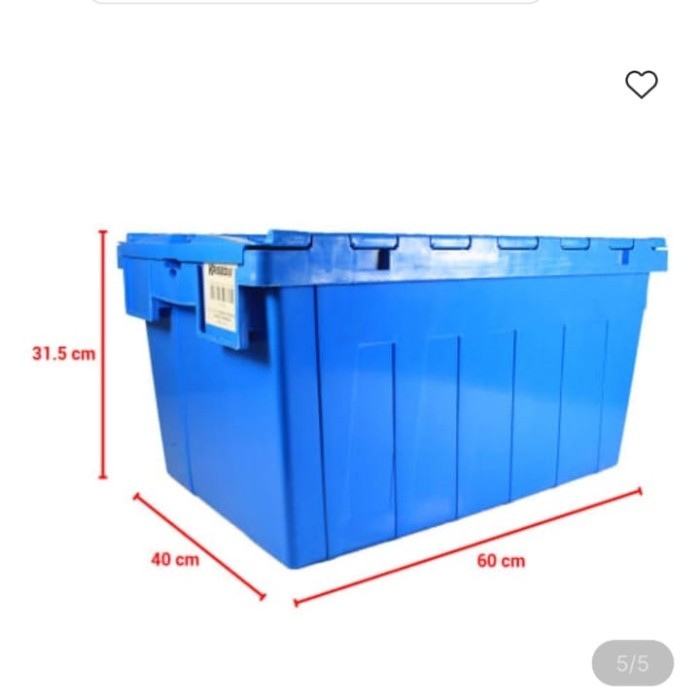 Jual Box Container Penyimpan Barang Alfamart Indomaret 60x40x31cm_Biru ...