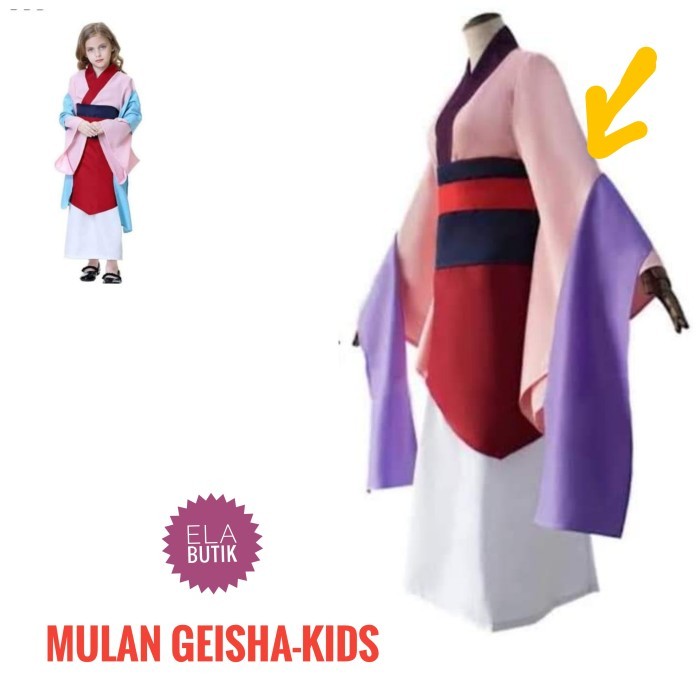 Jual kostum mulan-anak-kostum disney-halloween | Shopee Indonesia