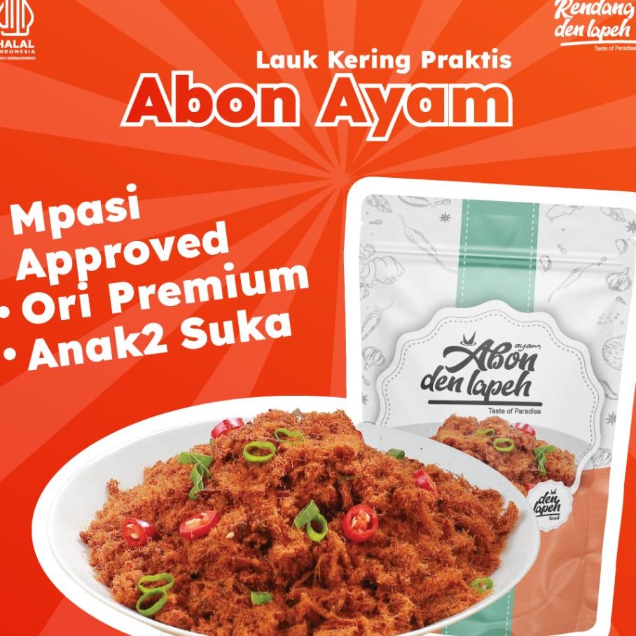 Jual Abon Ayam Den Lapeh Food Abon Non Mg Halal Mui | Shopee Indonesia