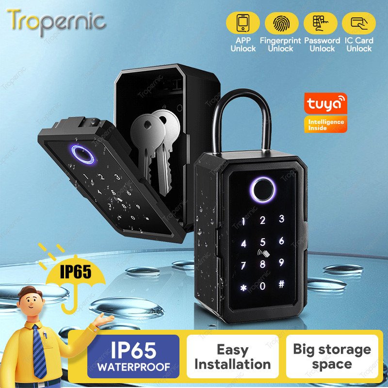 Jual DD Smart Key Lock Box With Remote Access Metal Waterproof Lockbox ...