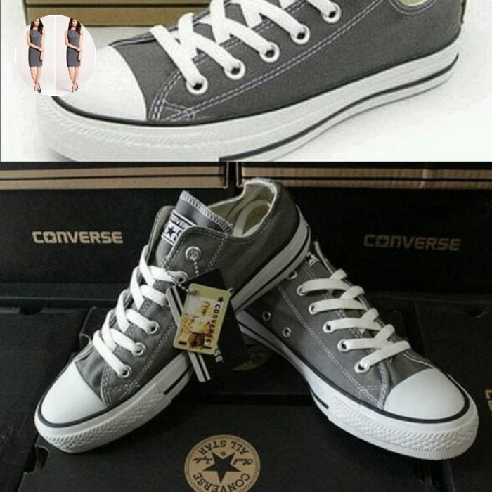 Jual Sepatu Ukuran 47 46 45 44 Warna Abu Abu Converse Ukuran Jumbo ...