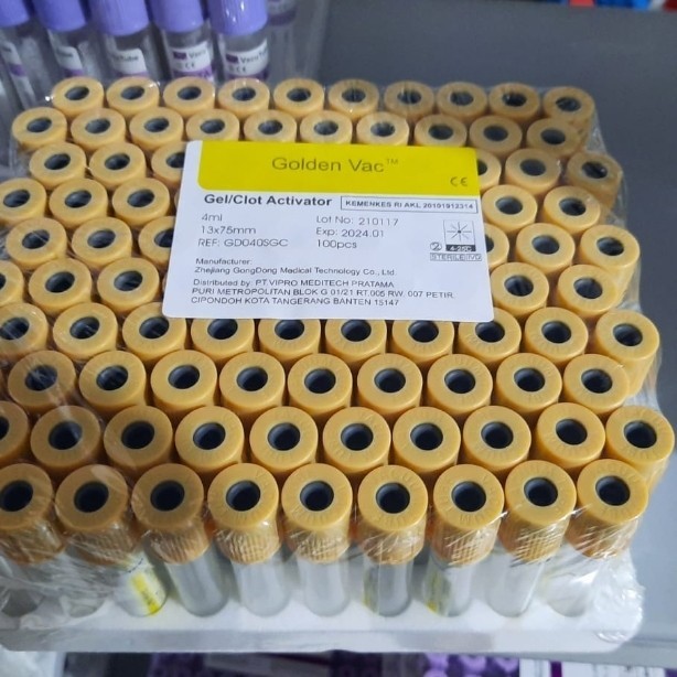 Jual Vacum Tube Gel Clot Activator Tabung Kuning Tabung Prp Sst ...