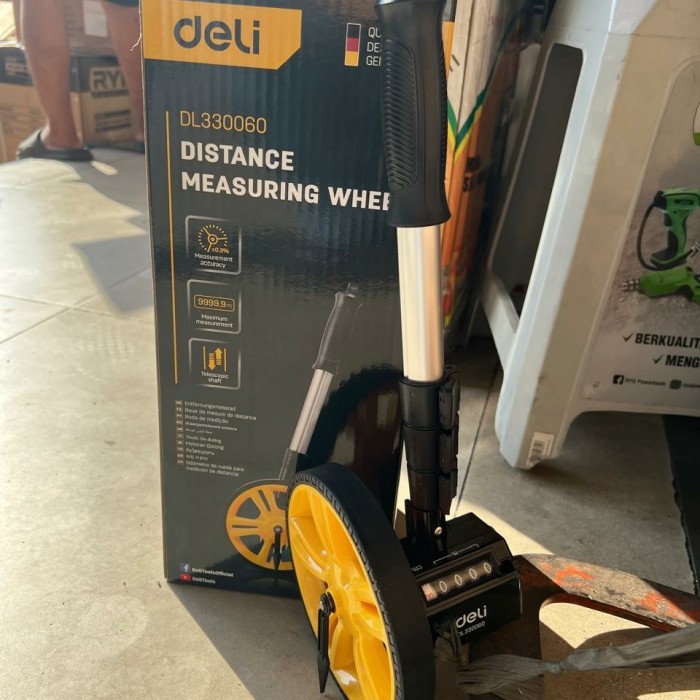 Jual Terhemat Deli Measuring Wheel Meteran Jalan Dorong 1 Roda Dl330060 ...
