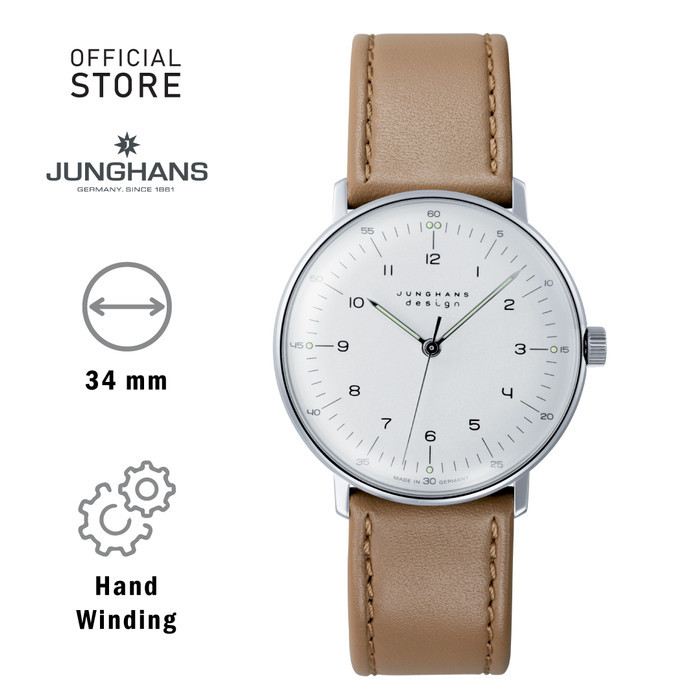 Jual Jam Tangan Junghans Max Bill Hand Winding 027/3701 Silver Digits ...