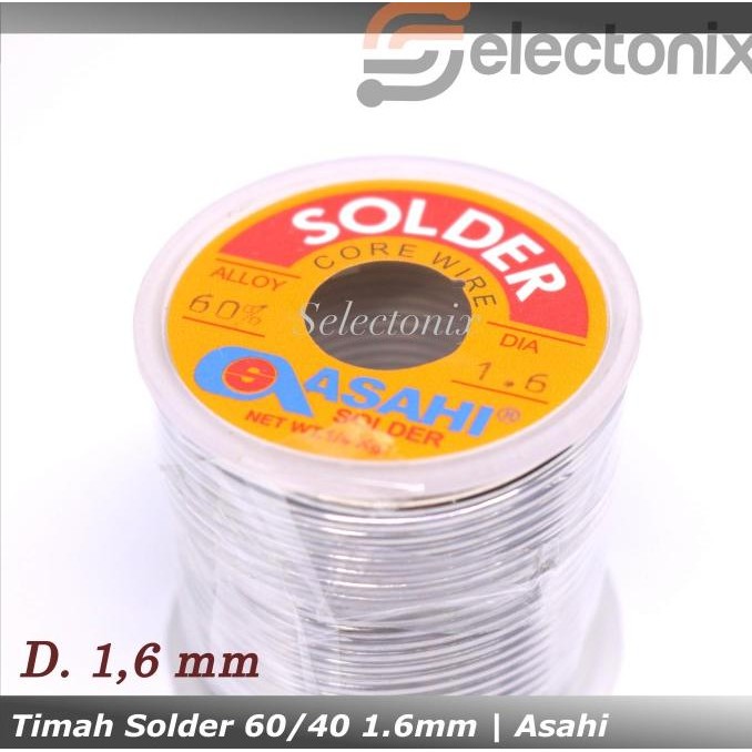 Jual TIMAH SOLDER ASAHI 1.6MM 60/40 1/4 KG ORIGINAL DAN TERPERCAYA | Shopee Indonesia