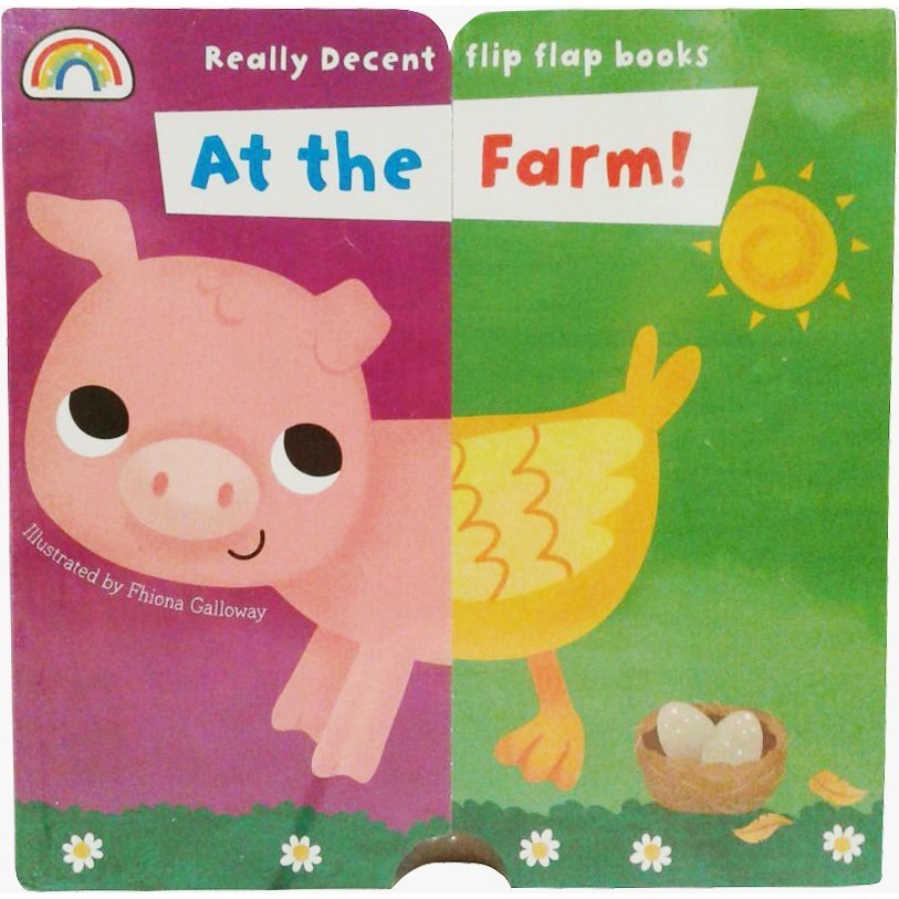 Jual AT THE FARM - Really Decent Flip Flap books Book of Learning buku ...