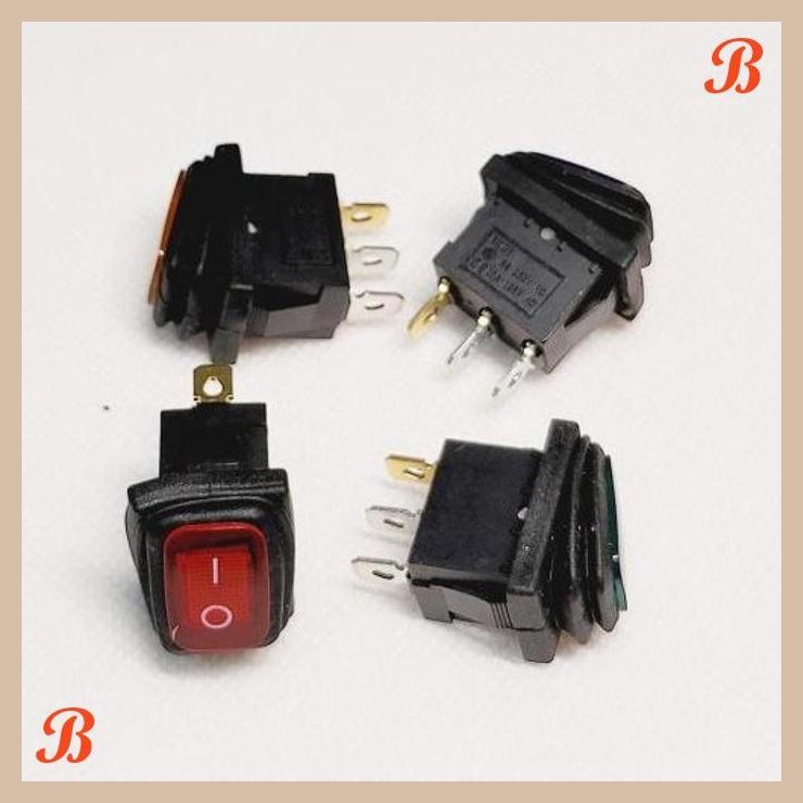 Jual [WGL] SAKLAR KCD-1 WATERPROOF GLB 220V 3PIN ROCKER KOTAK SWITCH ...