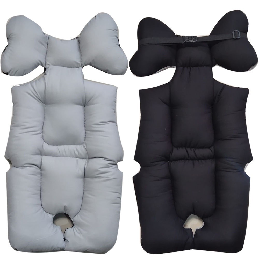 Jual GREY BLACK CVC Universal Alas Stroller Pad stroler spad carseat ...