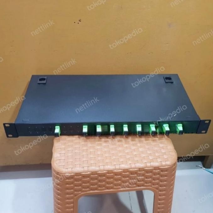 Jual 1X8 Rack Mount Fiber PLC Splitter SC/APC fullset | Shopee Indonesia