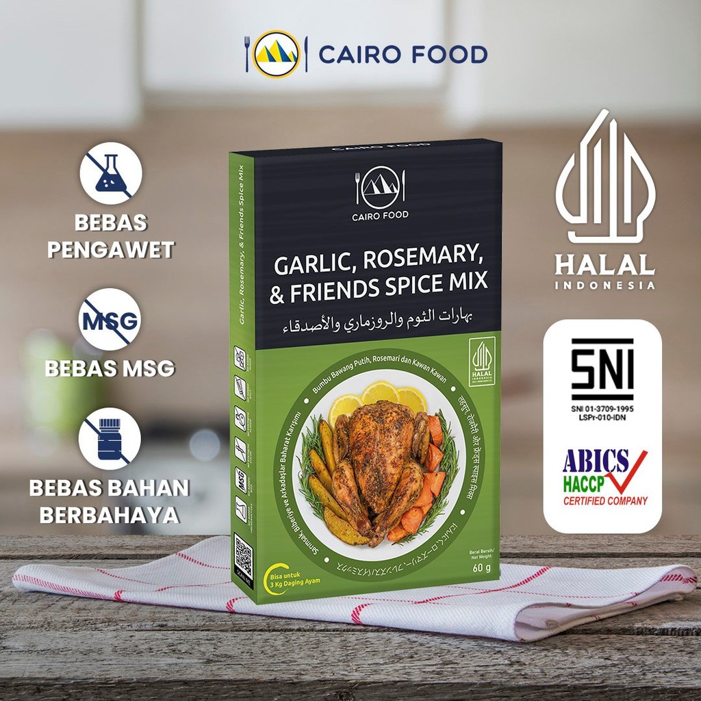 Jual Bumbu Garlic Rosemary Non MSG - Cairo Food | Shopee Indonesia