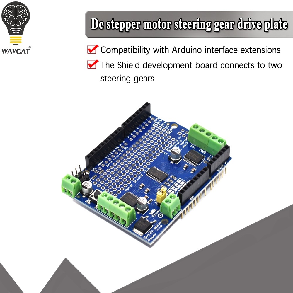 Jual GJZ official IIC I2C TB6612 Mosfet Stepper Motor PCA9685 PWM Servo Driver Shield V2 For ...
