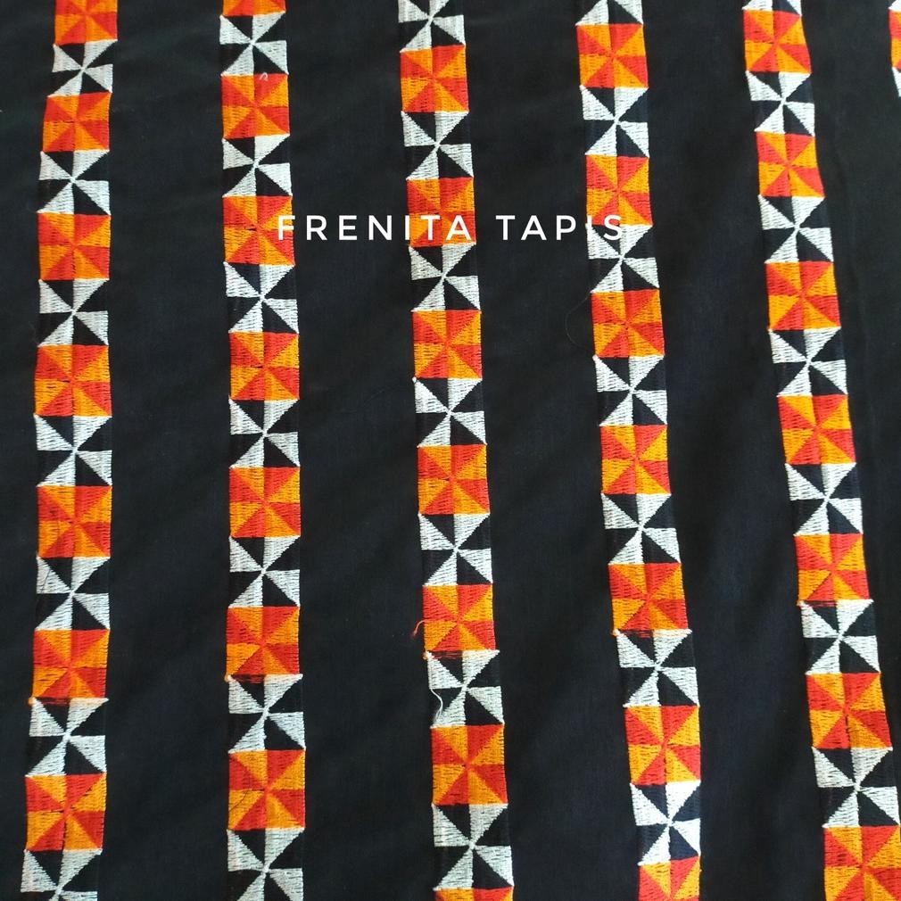 Jual Bisban Cilugam Kain Tapis Lampung Bordir Motif 2,5cm | Shopee ...