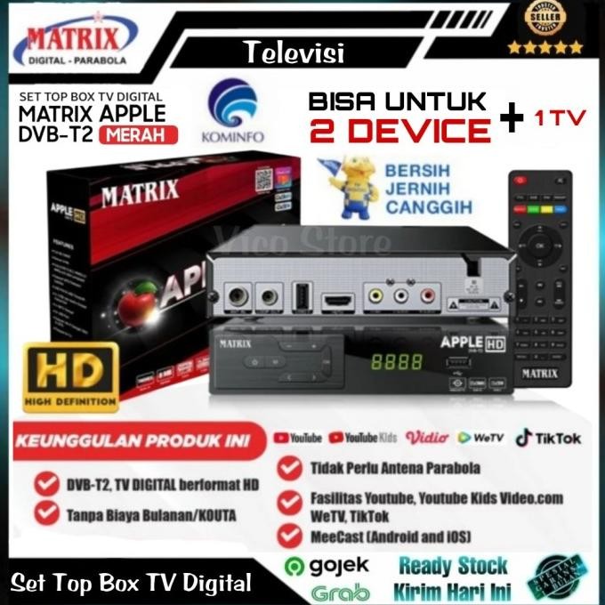 Jual BEBAS ONGKIR - STB Set Top Box TV Analog to Digital DVB-T2 FHD 4K Matrix Wifi Youtube ...
