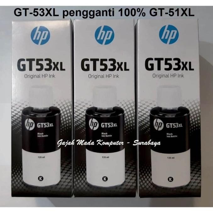 Jual NEW Tinta Inkjet Original HP GT 51XL black GT51XL gt51XLb X4E40AA ...