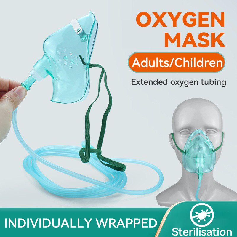 Jual BARU Oxygen Mask Oxygen Concentrator Full Face Mask For Adults ...