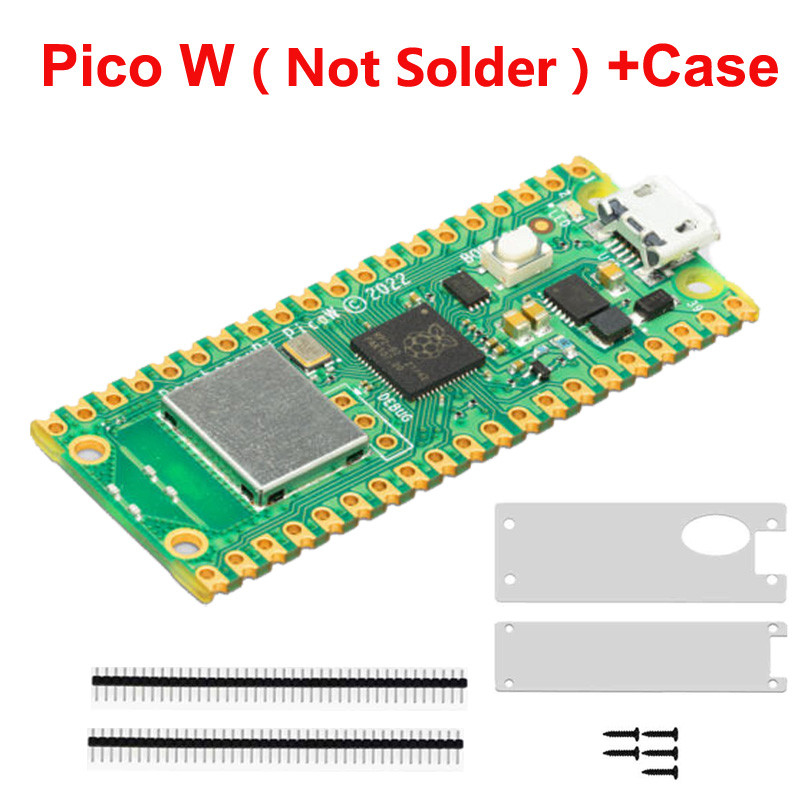 Jual New Raspberry Pi Pico or Pico W High-Performance Microcontroller Board with Acrylic Case ...