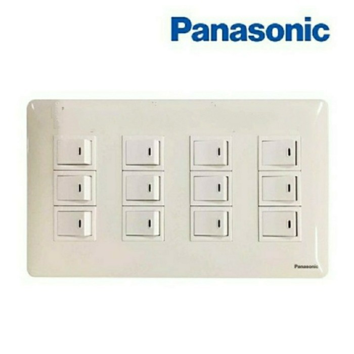 Jual Saklar Grid switch 12 gang panasonic full color | Shopee Indonesia
