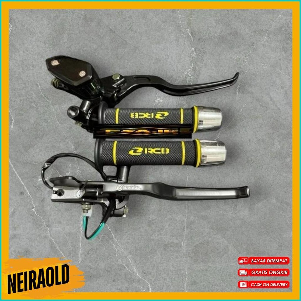 Jual Master Paket Set 3In1 Master Rem Tabung Oval Kaca + Handgrip Rcb Hg55 + Jalu Chrome Jumbo ...