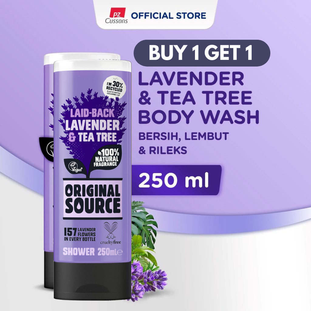 Jual [BUY 1 GET 1] Original Source Body Wash Lavender & Tea Tree 250ml ...