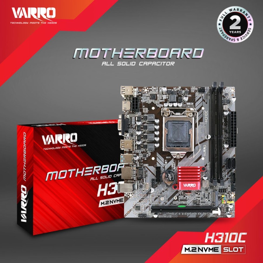 Jual MOBO VARRO H310C / MOTHERBOARD VARRO H310C M.2 NVME DDR4 LGA 1151 for INTEL GEN 6, 7, 8 & 9 ...