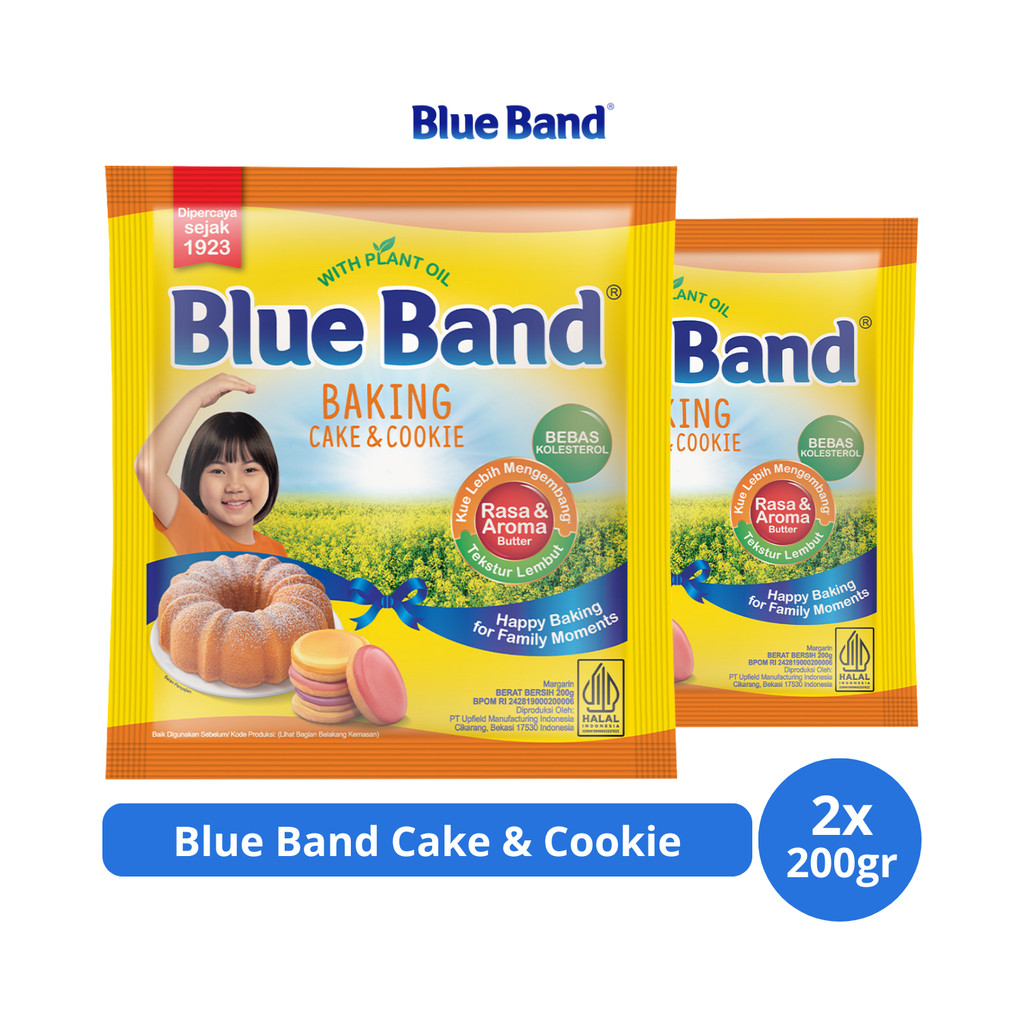 Jual Blue Band Cake & Cookie 200gr x 2 pcs | Shopee Indonesia