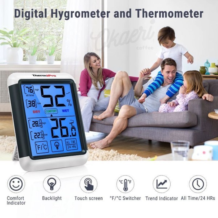 Jual HARGA DISC - ThermoPro TP55 Humidity Meter Termometer Suhu Ruang ...