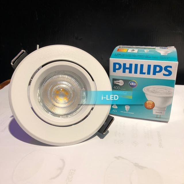 Jual HARGA DISKON Rumah Lampu Downlight COR Sorot Halogen Fitting MR 16 + LED Philips | Shopee ...