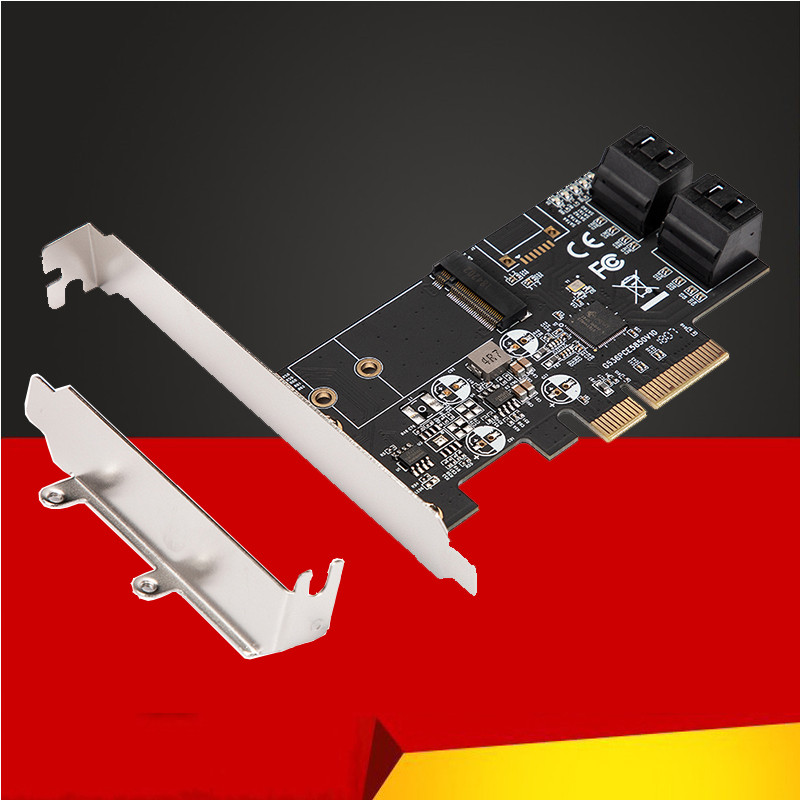 Jual BEST PCI Express SATA 3 Controller Card PCIE to M2 Adapter M.2 ...