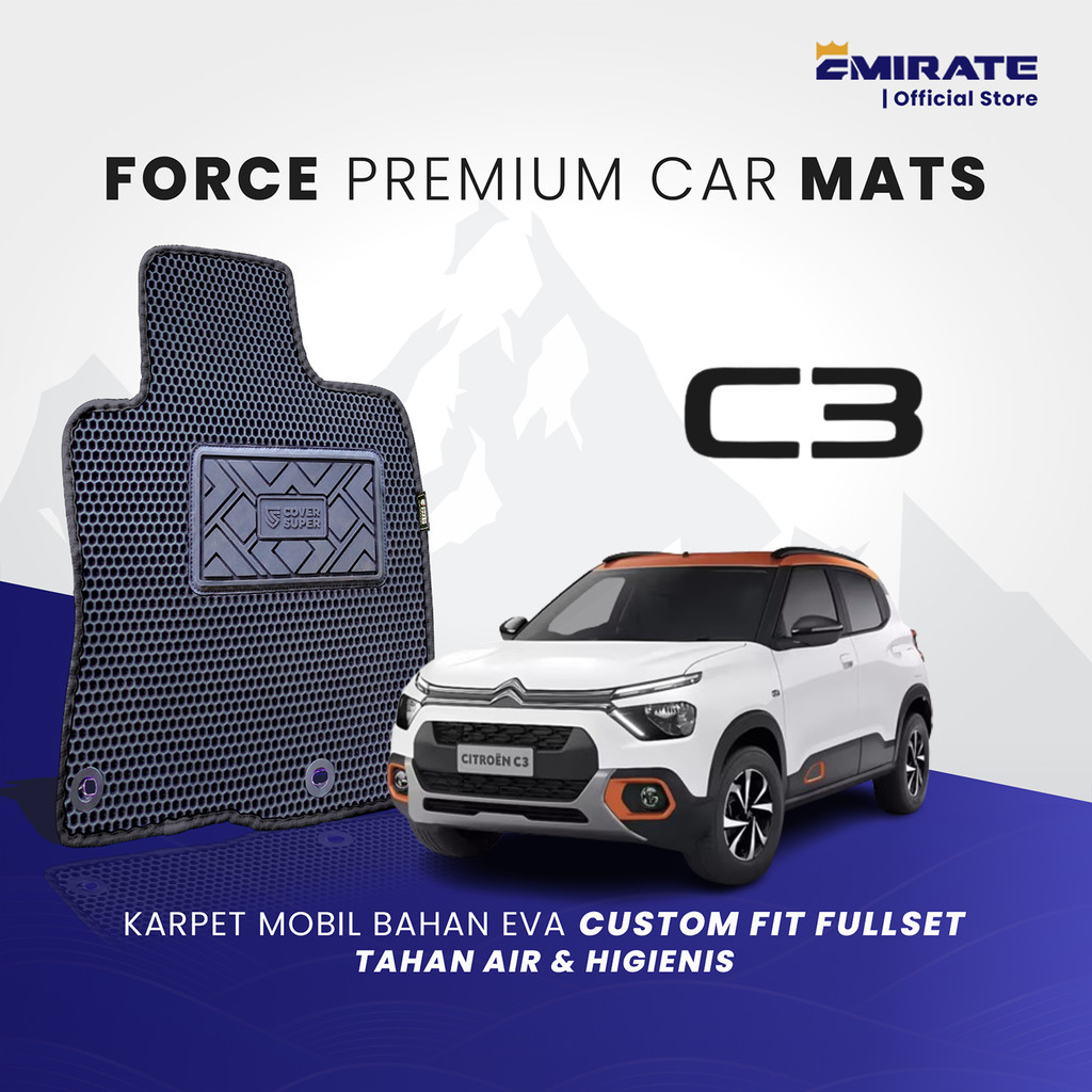 Jual Karpet Mobil Citroen C3 EVA Force Fullset | Shopee Indonesia