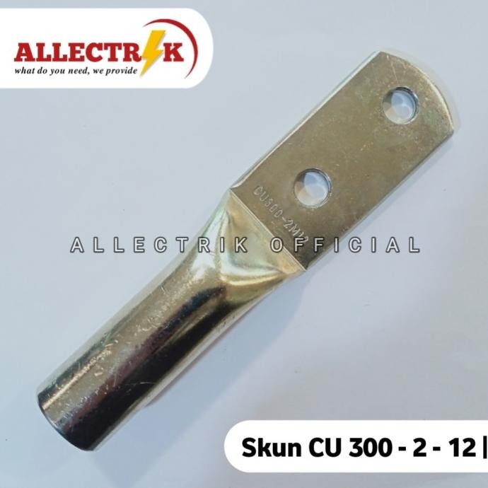 Jual Skun Cu Tembaga 300 mm Hole 2 / Skun Cu 300 2 Lubang | Shopee ...