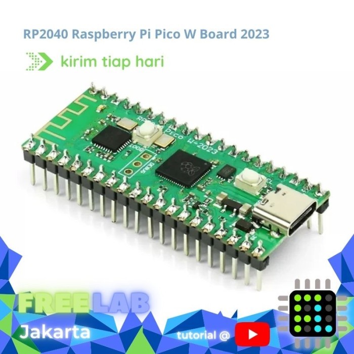Jual Raspberry Pi Pico W Dgn Esp8285 Picow Rp2040 Wifi Arm Board Micropython Pico W Tahun 2023