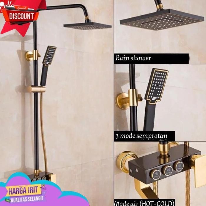 Jual PROMO OLLAHOM SHOWER SET PANAS-DINGIN / SHOWER KAMAR MANDI 4 IN 1 SET DENGAN FAUCET / SET ...