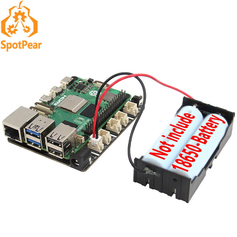 Jual JETS X1203 Raspberry Pi 5 UPS Board Uninterruptible Power Supply For Li-Battery (NOT includ ...