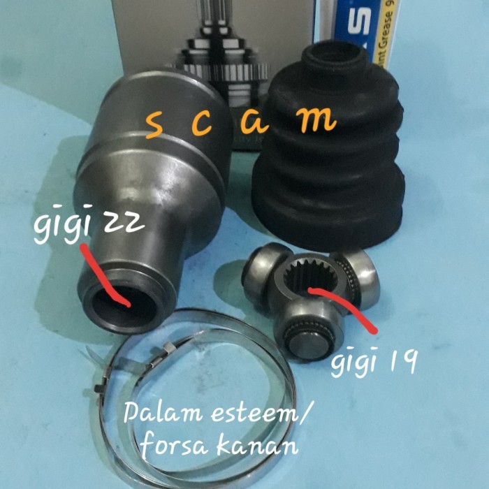 Jual Cv Joint Dalam As Roda Depan Dalam Kanan Suzuki Forsa Esteem Kode BN 024 | Shopee Indonesia