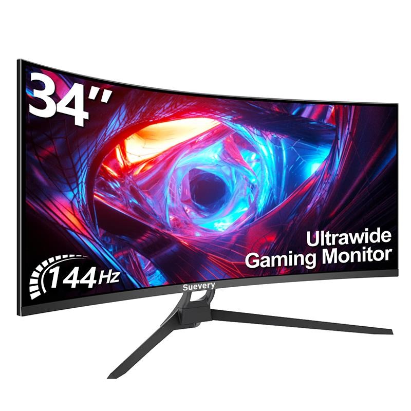 Jual ZAE Suevery Monitor 34'' 144Hz Bandfish Screen Curved 1500R Gaming ...