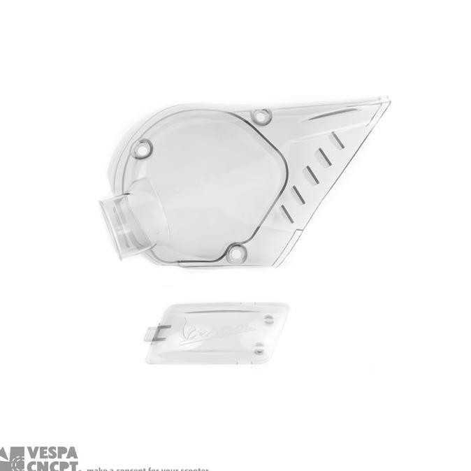 Jual COVER INTAKE + COVER CVT TRANSPARAN CLEAR FOR VESPA IGET Terlaris ...