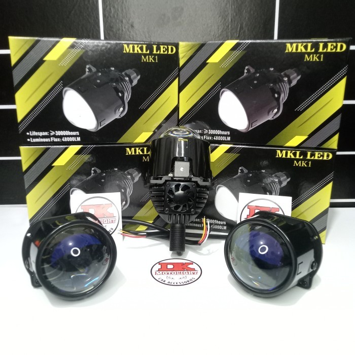 Jual Lampu Headlamp Projector Biled 2,5 Inchi MKL MK1 Blue Lens Devil ...