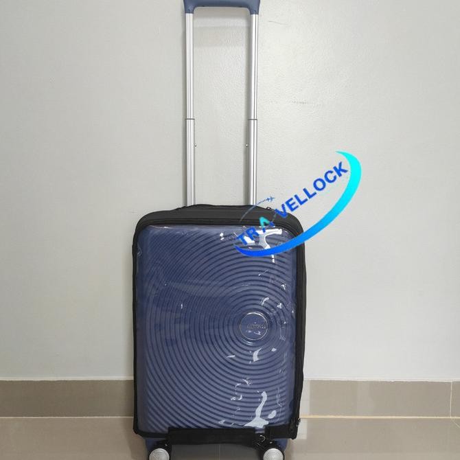 Jual TRAVELLOCK LUGGAGE COVER TRANSPARANT MIKA + SCUBA SARUNG KOPER ...