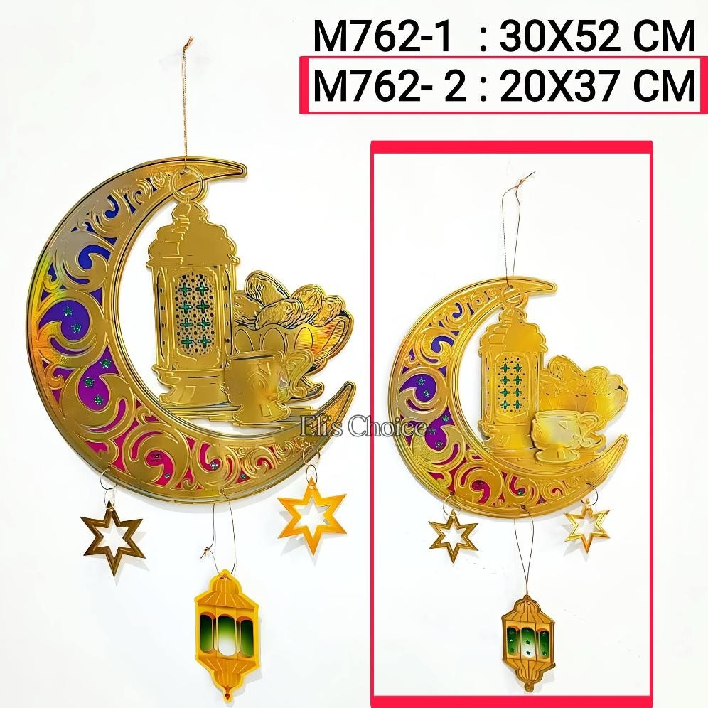Jual Gantungan Idul Fitri Gambar Bulan Sabit Hiasan Hari Raya Lebaran ...