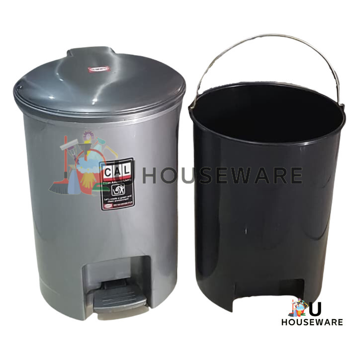Jual TEMPAT SAMPAH INJAK PLASTIK, STEP ON DUST BIN. SHINPO 840 L - BESAR KODE 52 | Shopee Indonesia
