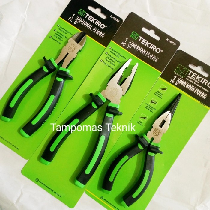 Jual TANG TEKIRO SET 3BH TANG KOMBINASI TANG POTONG TANG LANCIP TEKIRO KODE 543 | Shopee Indonesia